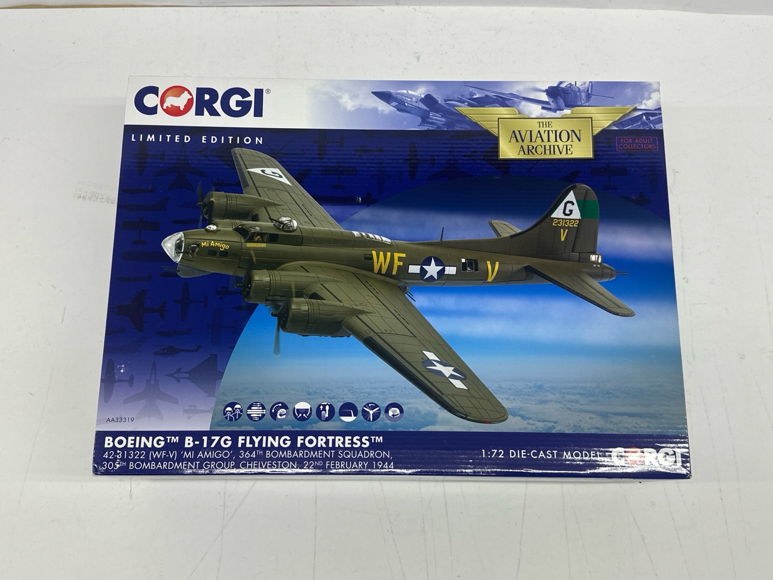A boxed limited edition die-cast aircraft model by Corgi The Aviation ...