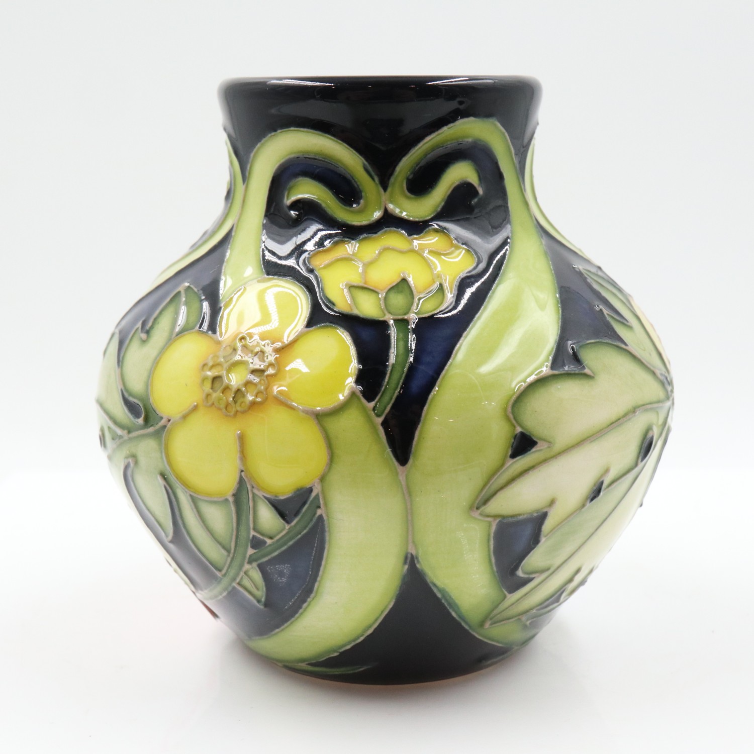 Moorcroft Buttercup Meadows trial vase 2023, no damages, H: 90 mm. UK P ...