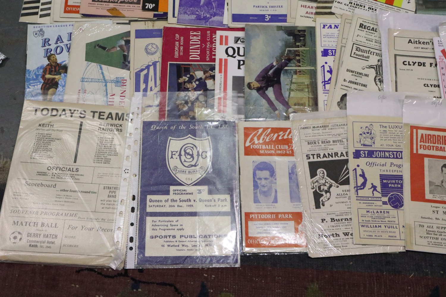 Seventy two Scottish football programmes 1950s and later. UK P&P Group ...