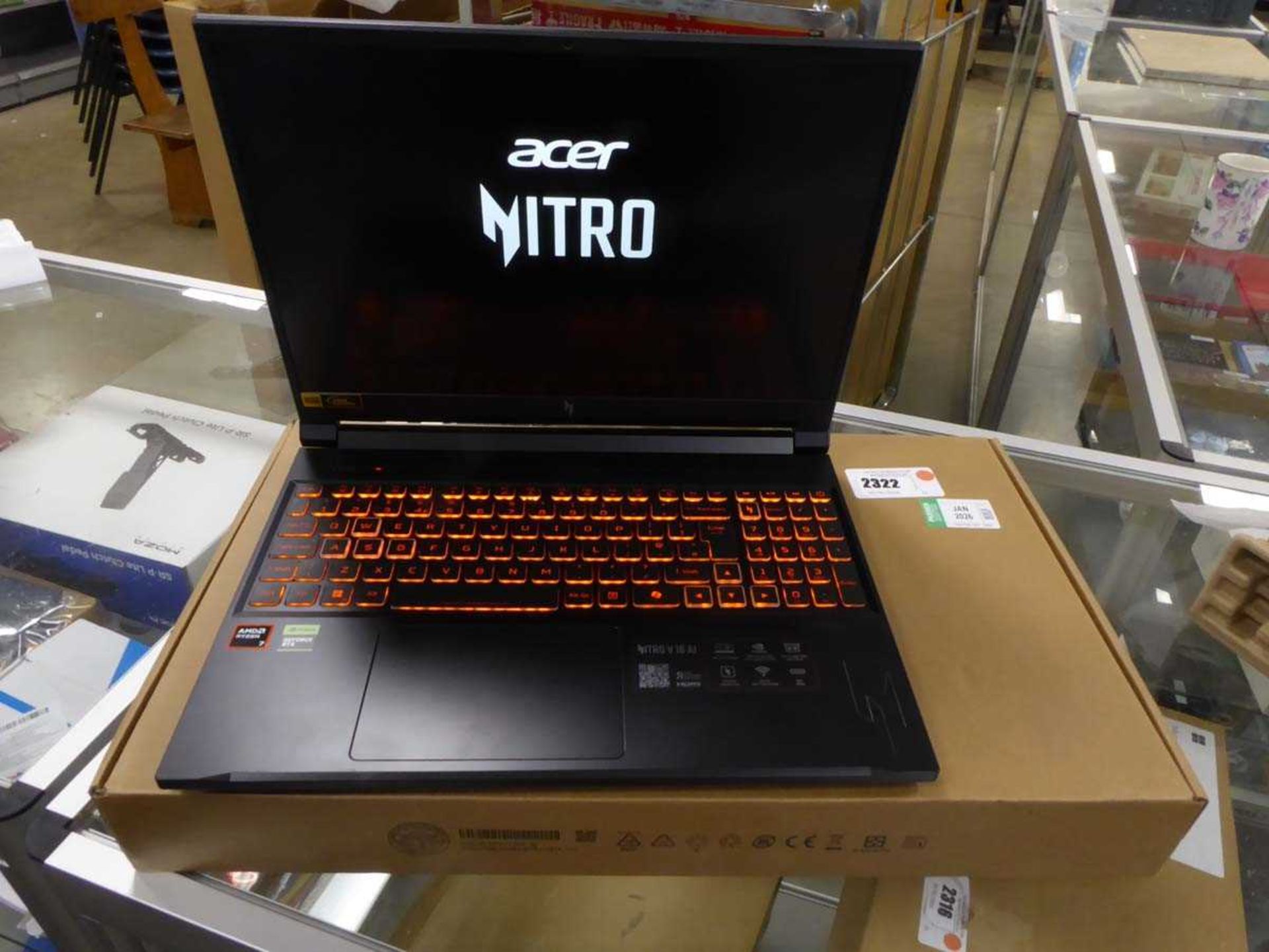 +VAT Boxed Acer Nitro 5 16 AI laptop with AMD Ryzen 7260 processor ...