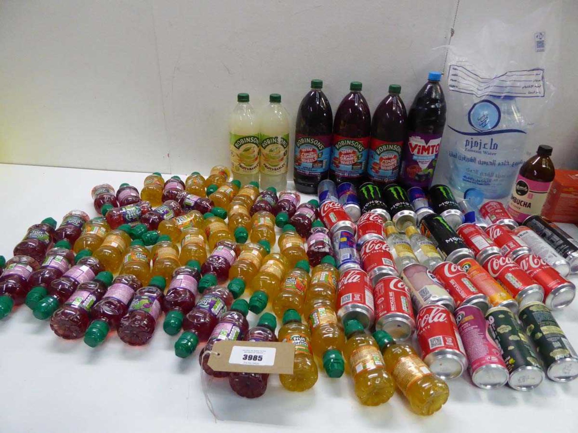 +VAT 2 bags of drinks including Coca-cola, J2O, Monster, Kombucha ...