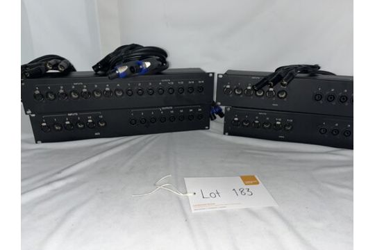 A Job Lot of 4 x Amplifier Patch Panel Originally for L'Acoustic LA8 ...