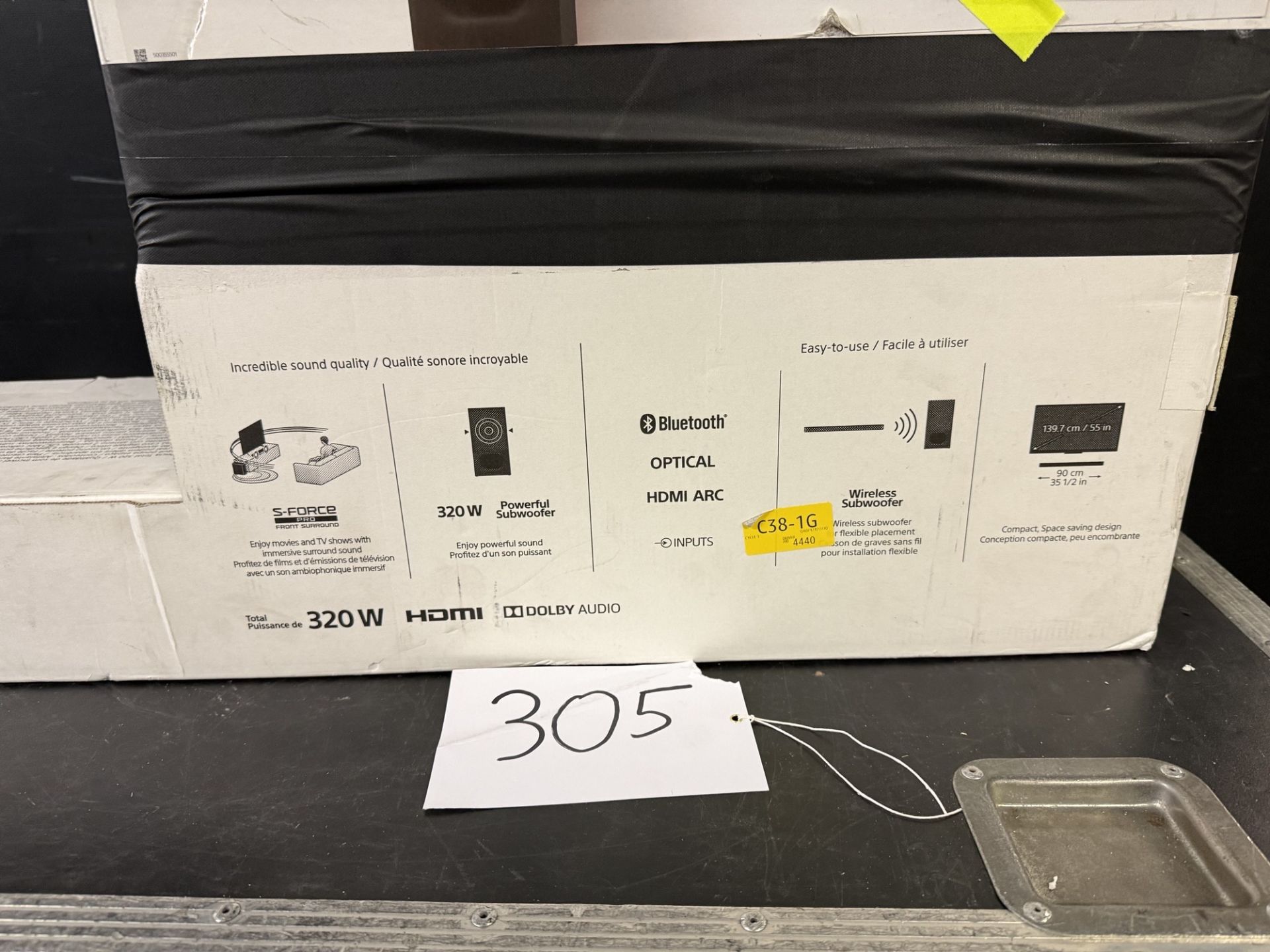 A SONY HT-SD35 Domestic Soundbar - Used once still Boxed: Located at 69 ...