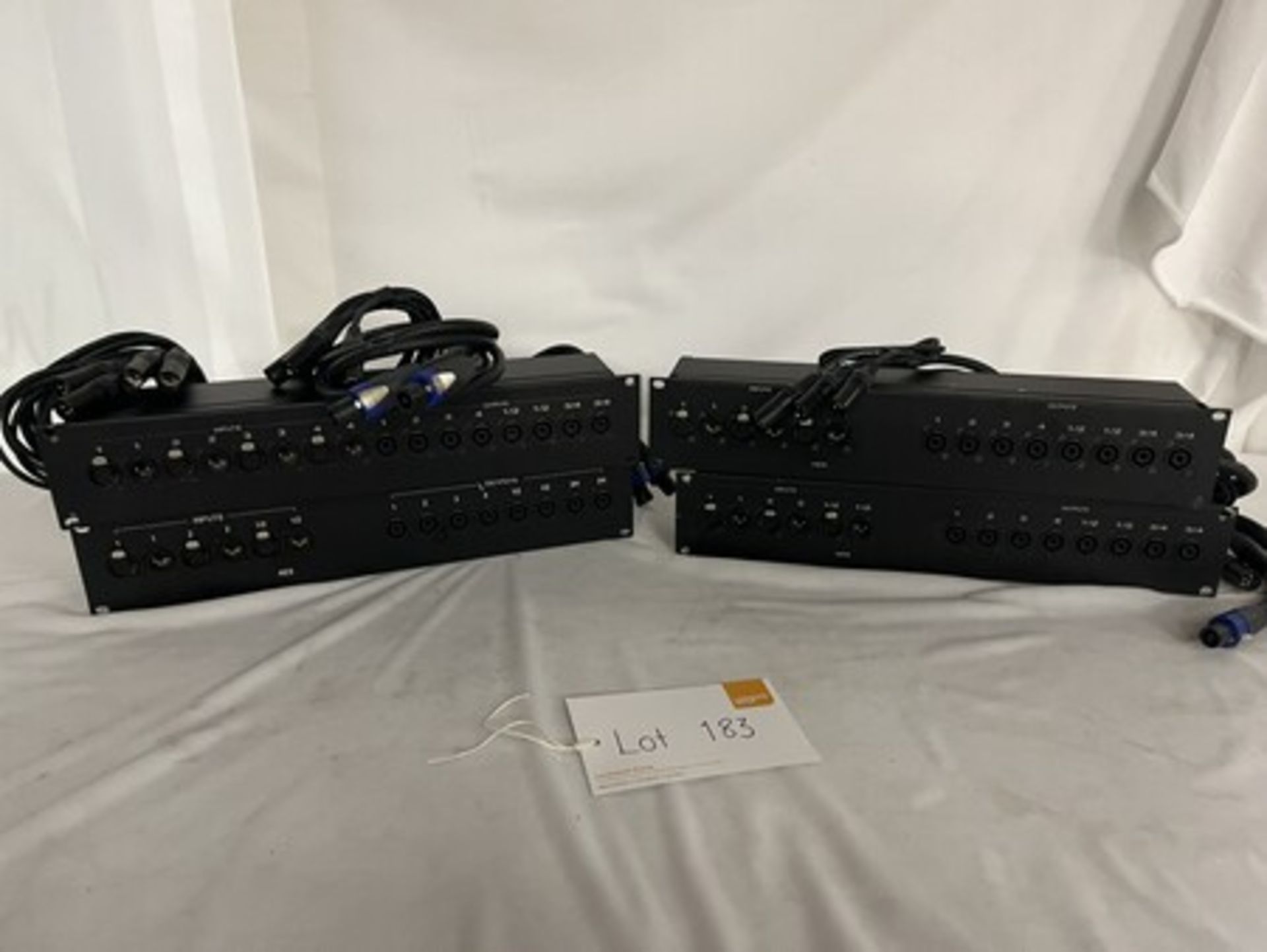 A Job Lot of 4 x Amplifier Patch Panel Originally for L'Acoustic LA8 ...
