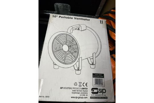 An SIP 10in 240v Portable Ventilator with 2 x Hoses/Tubes: Located at ...
