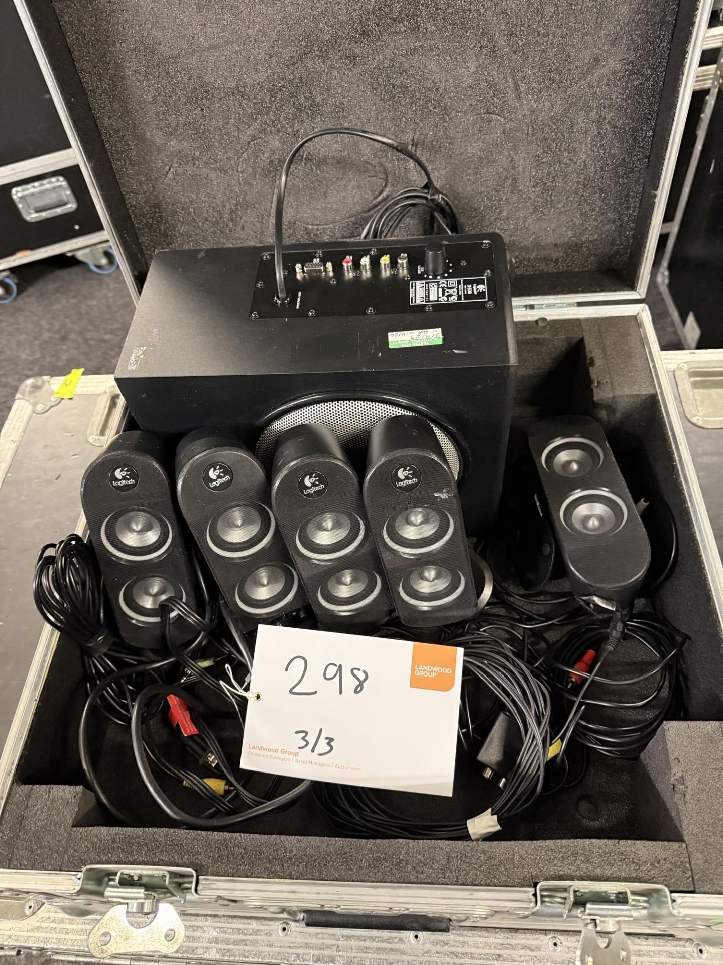 3 x Sets Logitech X-530 PC Speakers in flightcases: Located At 69 ...
