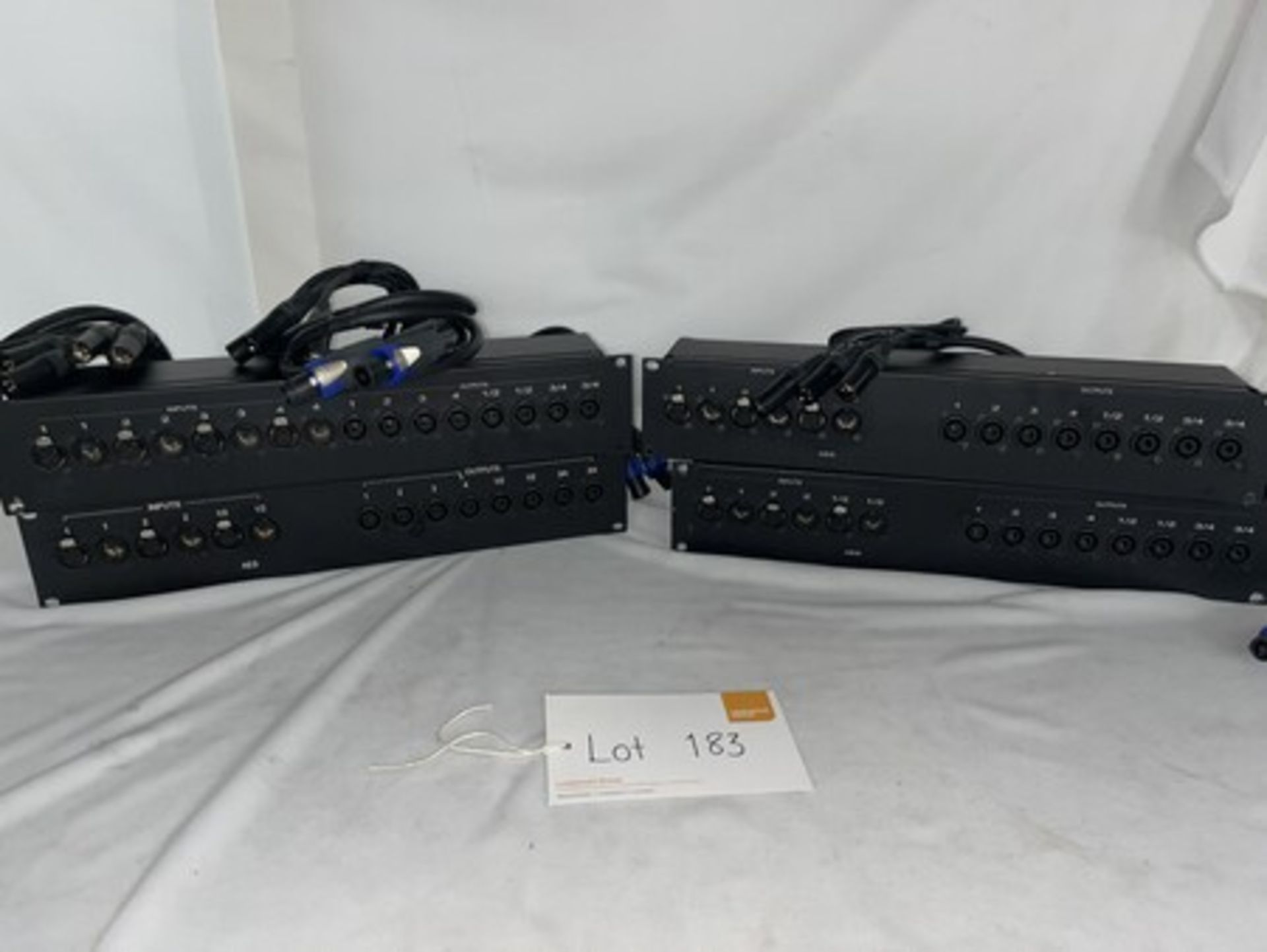 A Job Lot of 4 x Amplifier Patch Panel Originally for L'Acoustic LA8 ...