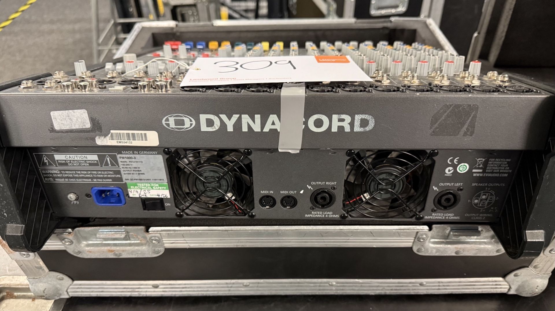 A Dynacord 1000 Mixer/Amp in flightcase (1 x Channel Not Working ...