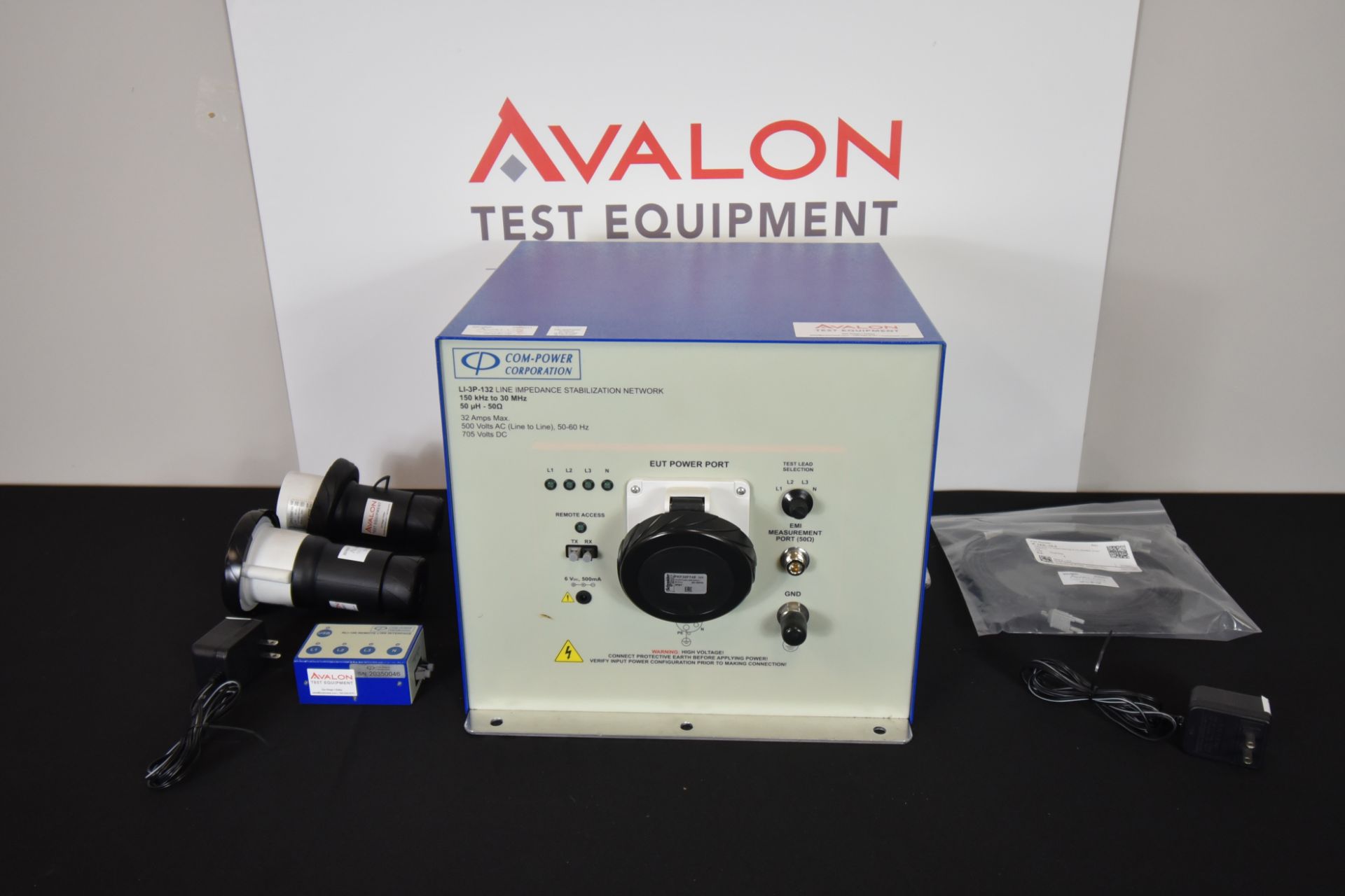 Com Power LI-3P-132, Three Phase LISN, 150 kHz - 30 MHz, 32 Amps This ...