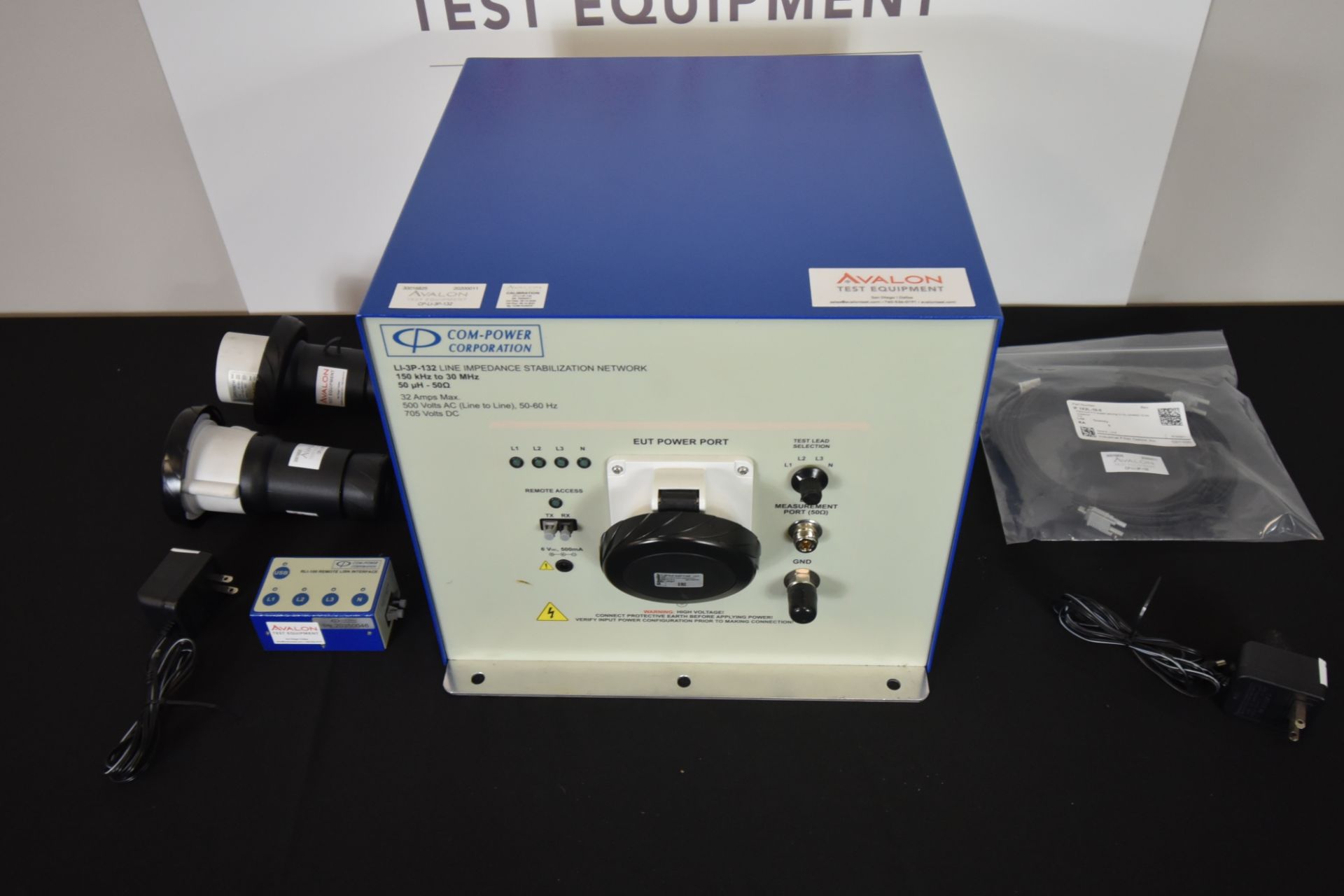 Com Power LI-3P-132, Three Phase LISN, 150 kHz - 30 MHz, 32 Amps This ...